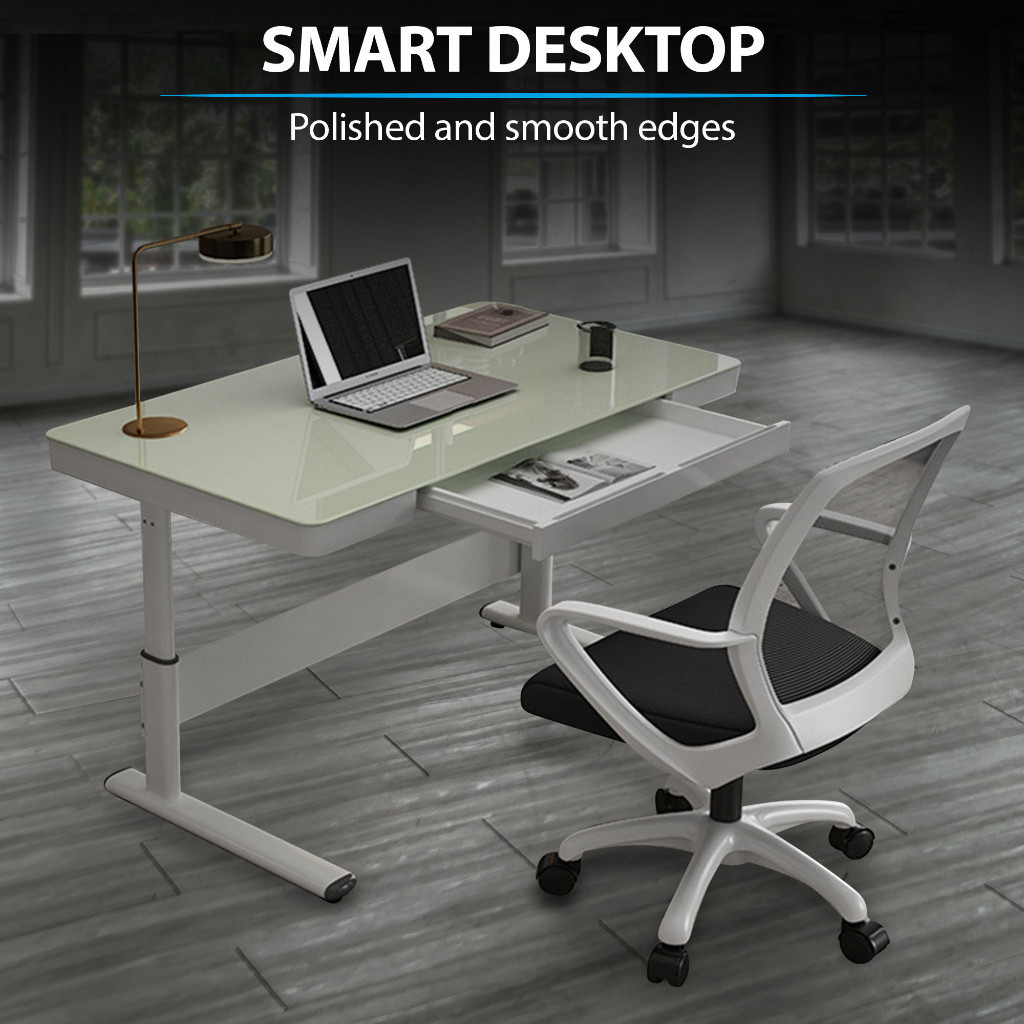 Smart Ergo Height Adjustable Computer Table with Drawers | Ergonomic ...