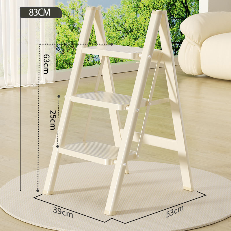 3/4 Steps Ladder Step Folding Home Ladder Multifunctional Thickened ...