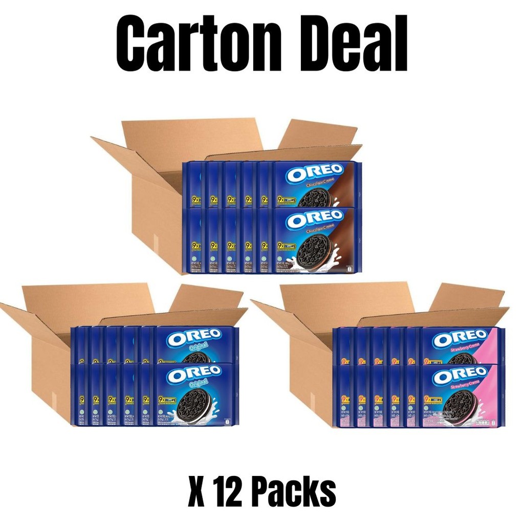 (Carton Deal) Oreo Multipack Pack of (9 x 27.6g) 12 Packs Vanilla ...