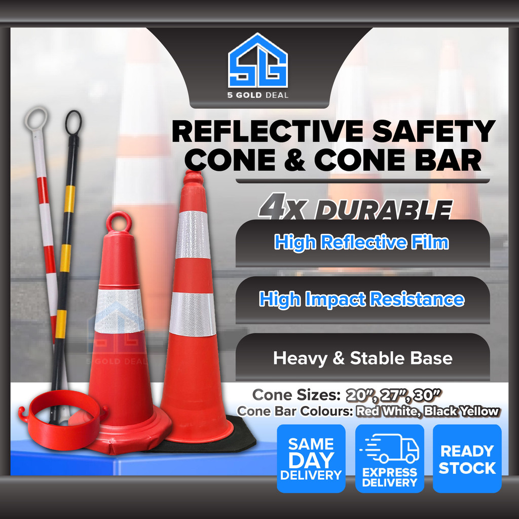PVC Reflective Signal Warning Safety Cone Reflective Line Traffic Cone ...