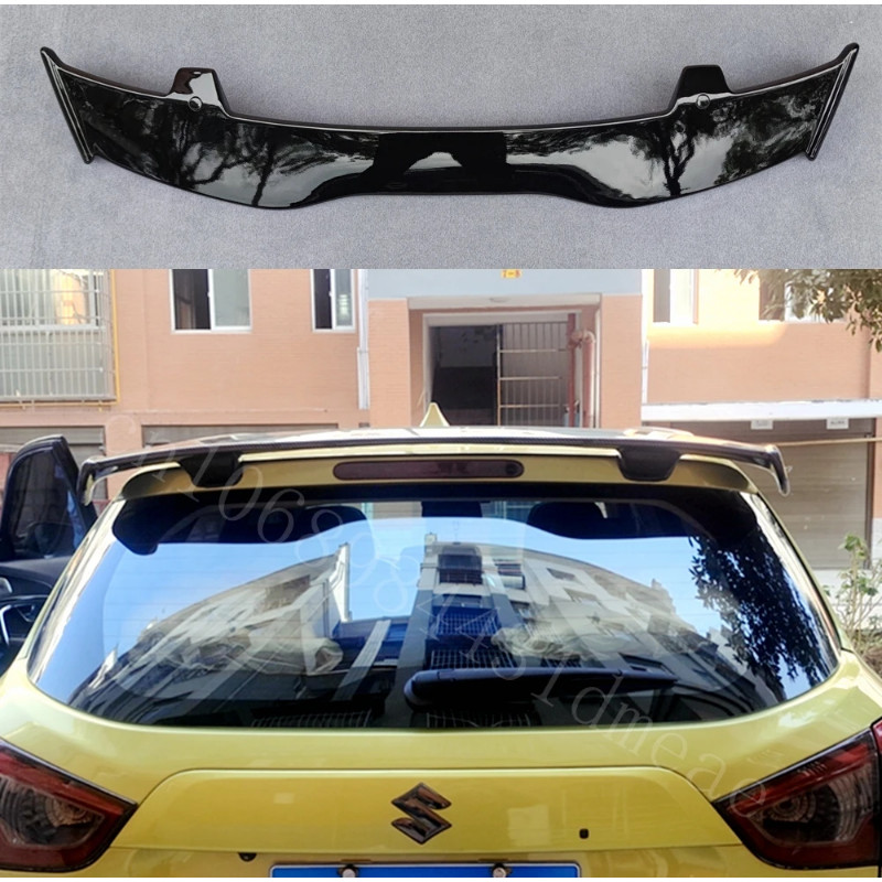 Use For Suzuki SX4 S-Cross Spoiler ABS Plastic Carbon Fiber Look ...