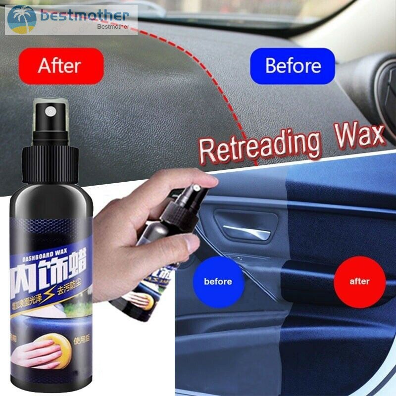 in stock BM Car Interior Polish Wax Leather Seat Sofa Panel Dashboard ...