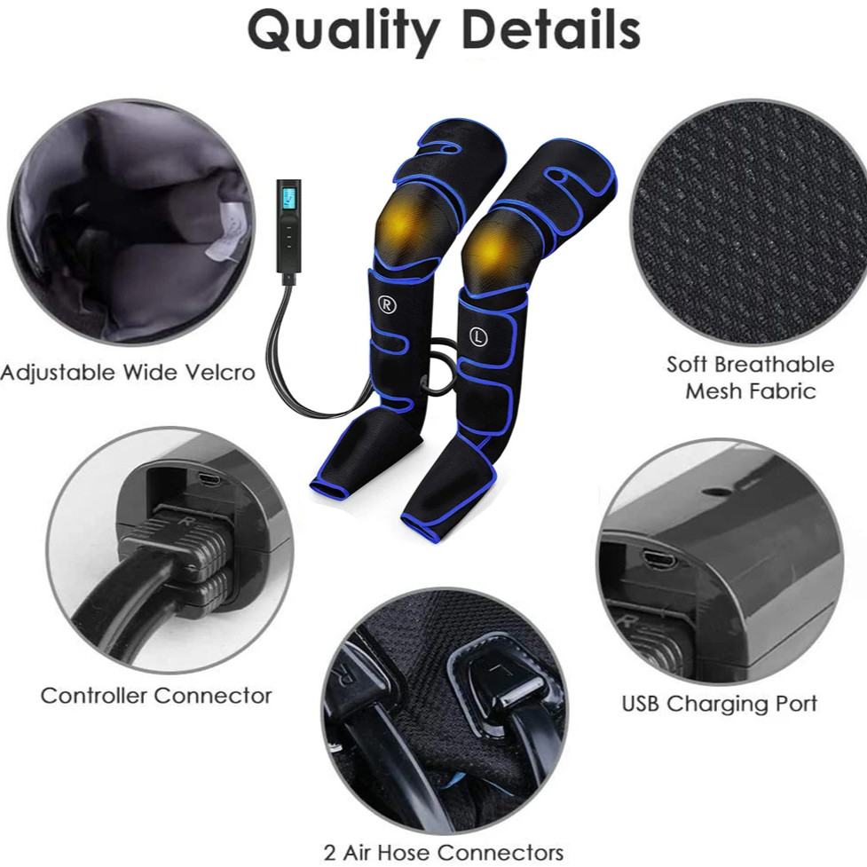 Professional Electric Leg Muscle Relaxer 6 modes Air Compression ...
