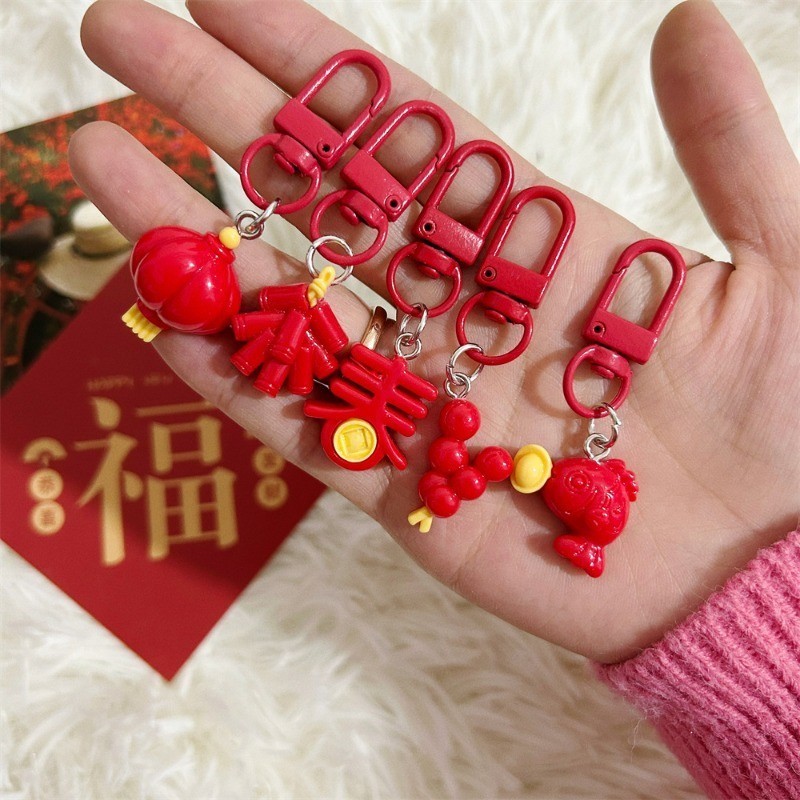 [ Wholesale ]Chinese New Year Lantern Knot Keychain - Hanging, Fashion ...