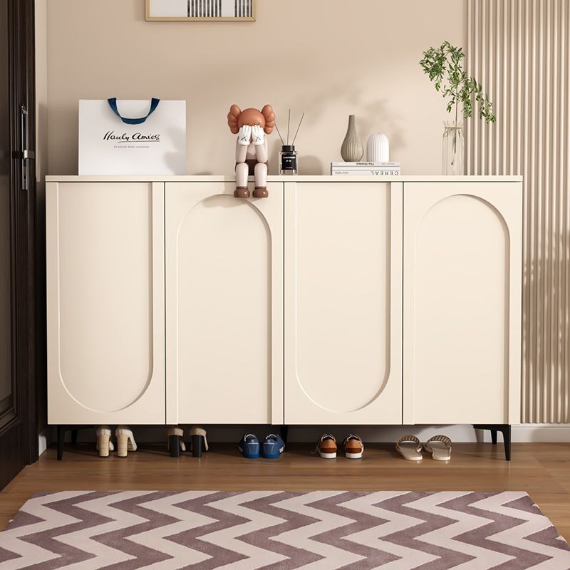 Shoe Cabinet French Cream Large Capacity Shoe Rack Cabinet Home Shoe ...