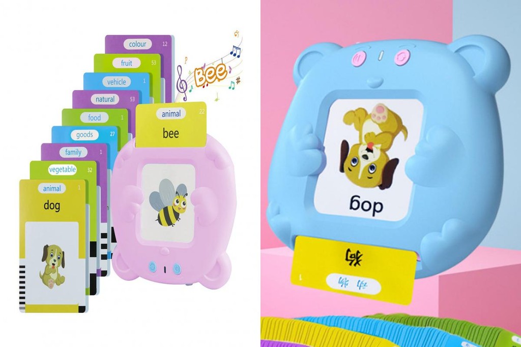 Kids Learning Machine Flashcards Toy Talking Flash Cards for Kids ...