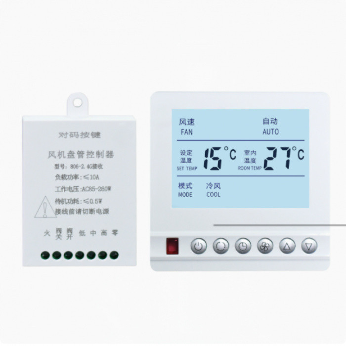 Controller Central Air Conditioner Thermostat Control Panel Wiring-Free ...
