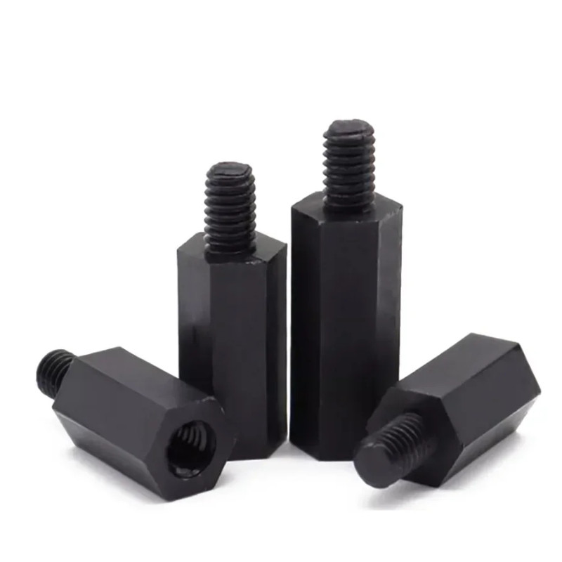 M2 M2.5 M3 M4 M5 M6 Black Nylon Single Headed Hexagonal Isolation ...