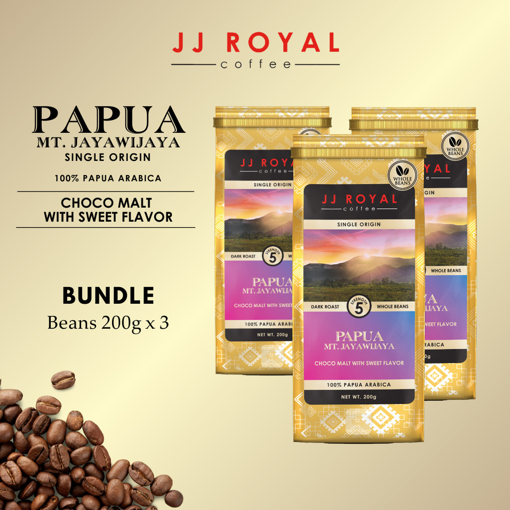 [Bundle of 3] JJ Royal Coffee | Papua 100% Single Origin Arabica Coffee ...