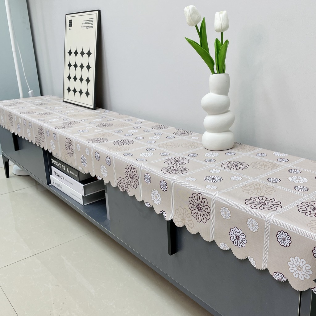 Tv Cabinet Anti-dust Tablecloth Waterproof Oil-Proof Table Mat ...
