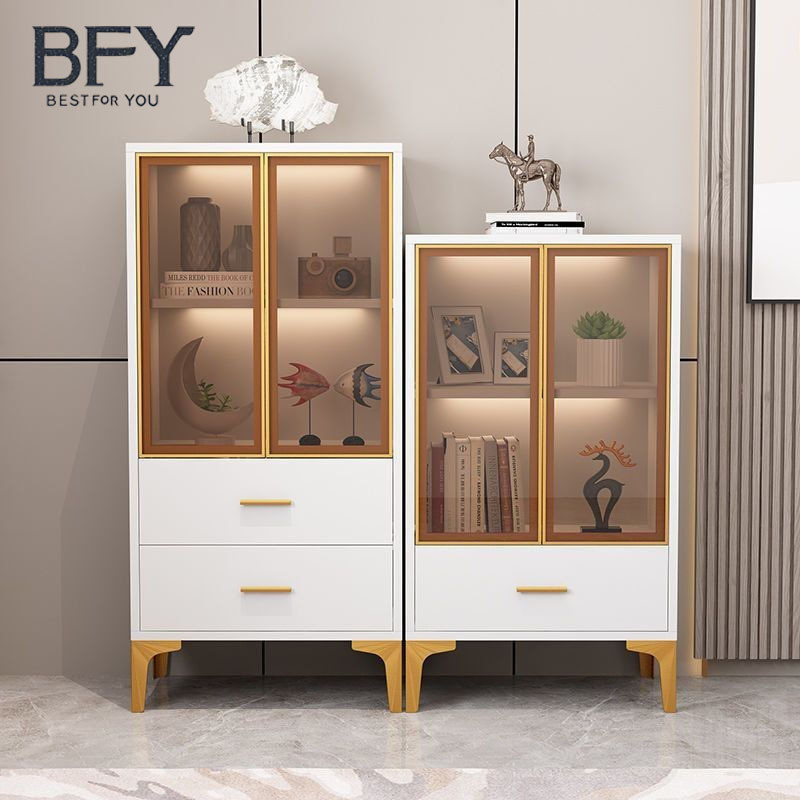 BFY Display Cabinet Simple Glass Living Room Wall Mounted Display ...