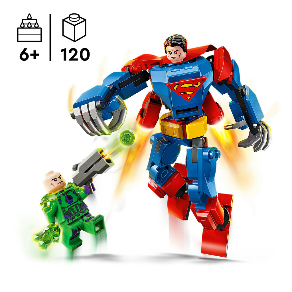 LEGO® DC Superman™ Mech vs. Lex Luthor™ Super Hero™ Toy Figure Playset ...
