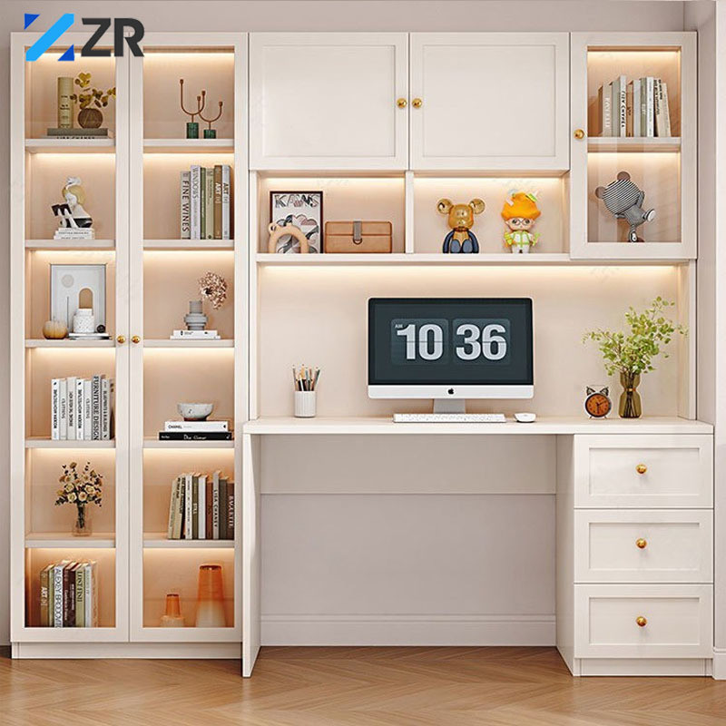 Computer Desk And Bookshelf Combination With Bookcase Small French Desk ...