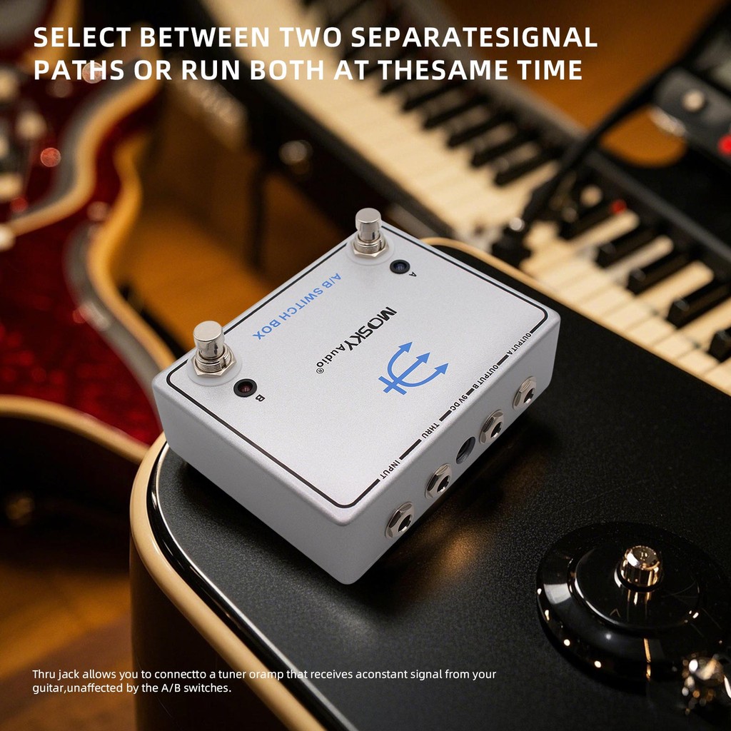 MOSKYaudio A/B SWITCH BOX ABY Pedal Dual Channel Switch Box Line AB ...