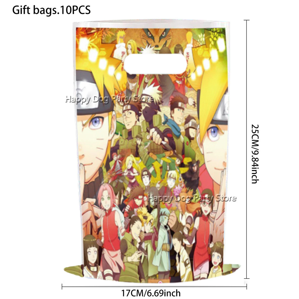 Comic Boys Naruto Uzumaki Naruto Uchiha Sasuke Gift Bags Birthday Party ...