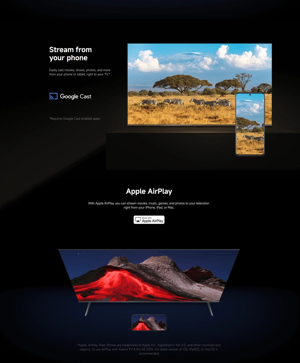 [NEW] Xiaomi TV A Pro 2026 43''/ 55'' | Free Installation | 4K QLED | Google TV | Apple AirPlay ...