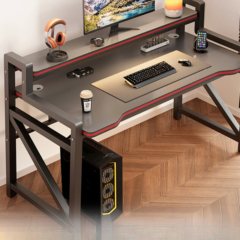 Ergonomic Computer Table | Office Table | Study Table with Shelf Carbon ...
