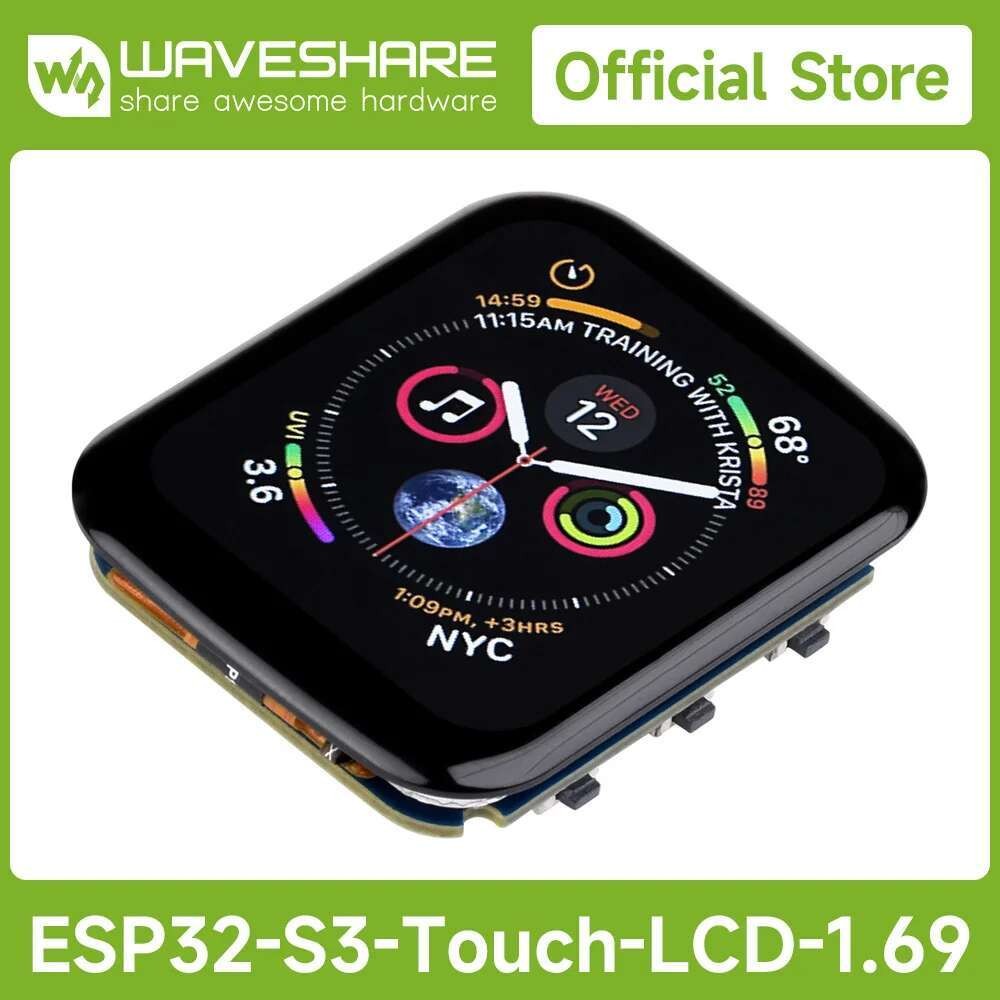 Waveshare ESP32-S3 1.69inch Touch Display Development Board, 240×280 ...