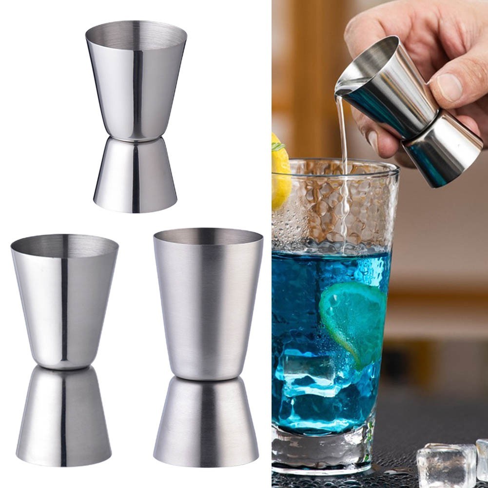 FSFO_15&30ML 20&40ML 25&50ML Stainless Steel Jigger Measure Cup ...