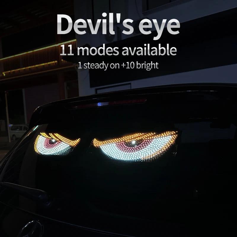 2PCS 24V 12V USB LED Devil Eye Dynamic Big Devil Eyes Light for Cars ...