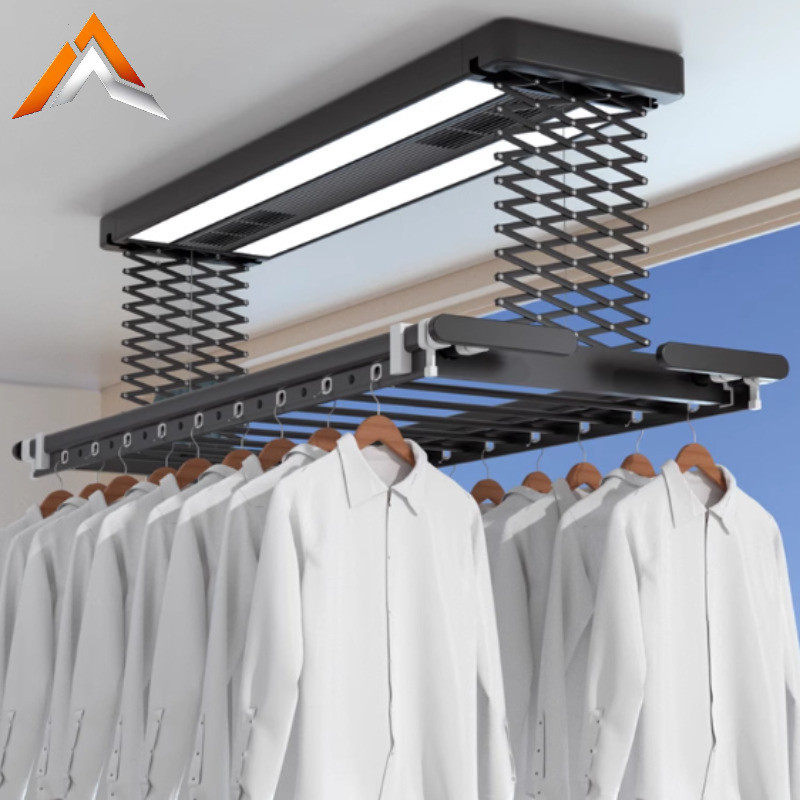ZH Automated Laundry Rack Lifting Electric Clothes Drying Rack Balcony ...