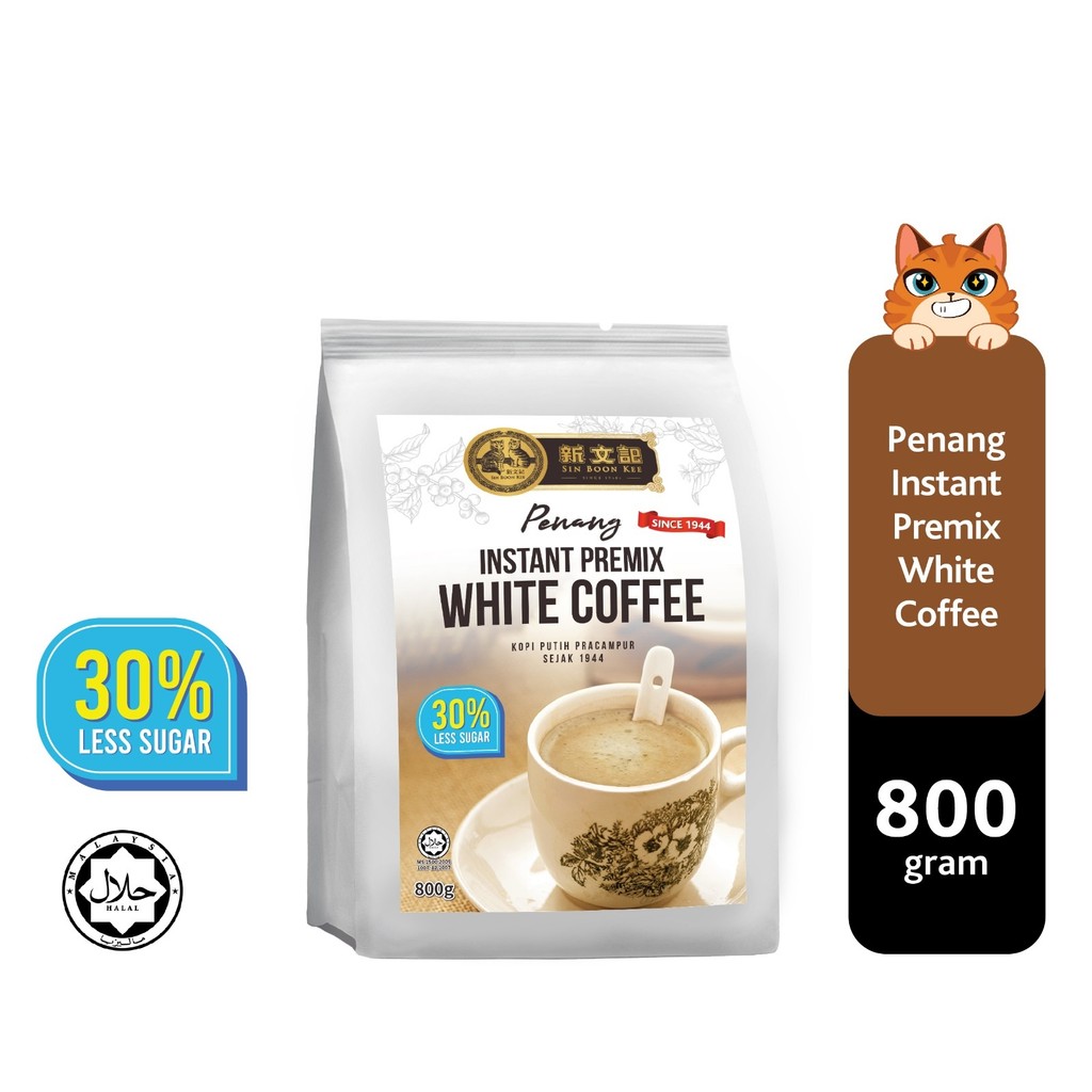 [New] Sin Boon Kee Penang Instant White Coffee 3IN-Less Sweet | 800gm ...