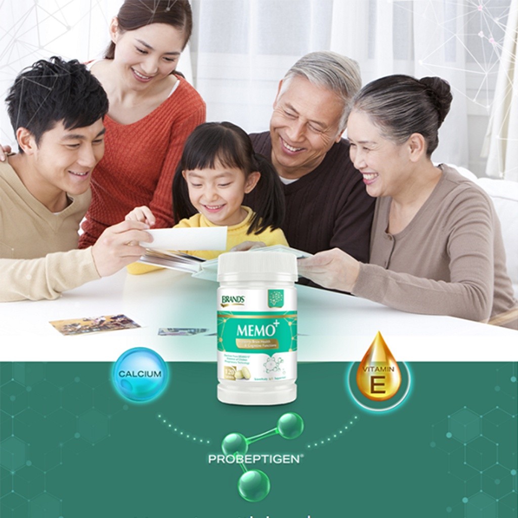 [Bundle of 3] BRAND'S® MEMO+ Brain Health Supplement with ProBeptigen ...