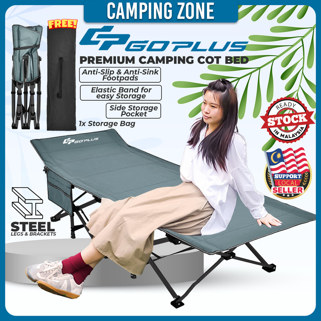 GP Go Plus Outdoor Camping Cot Ultralight Portable Folding Bed Foldable ...