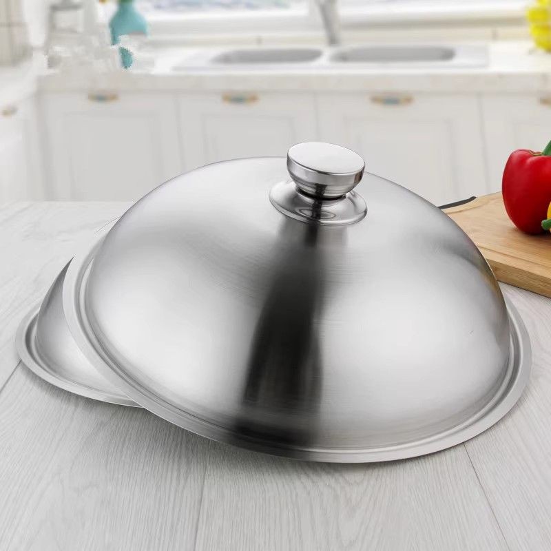 Stainless Steel High Arch Lid Sanding Pot Lid Non-Magnetic All-Steel ...