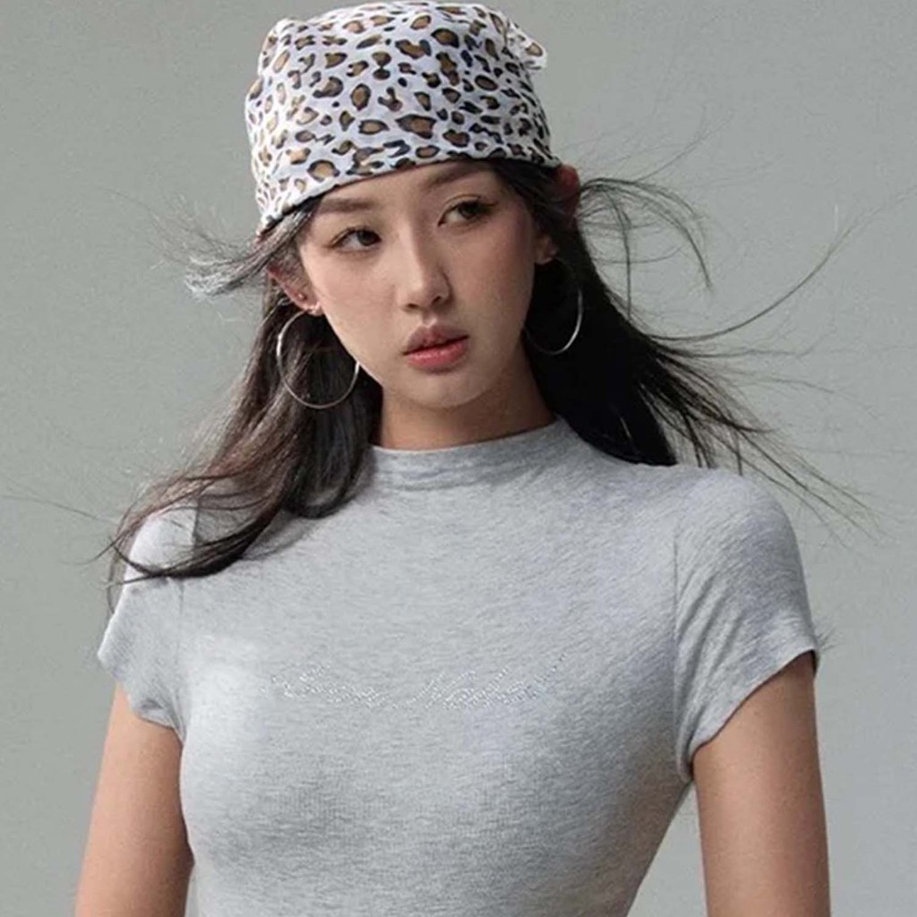 Retro INS Leopard Print Headscarf - Rock Style Y2K Spicy Girl Square ...
