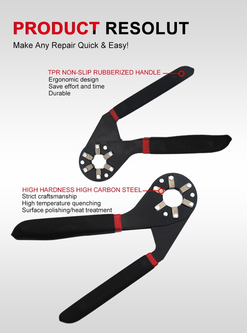 Universal Magic Wrench, 6/8 Inch Maintenance Adjustable Spanner, Outer ...