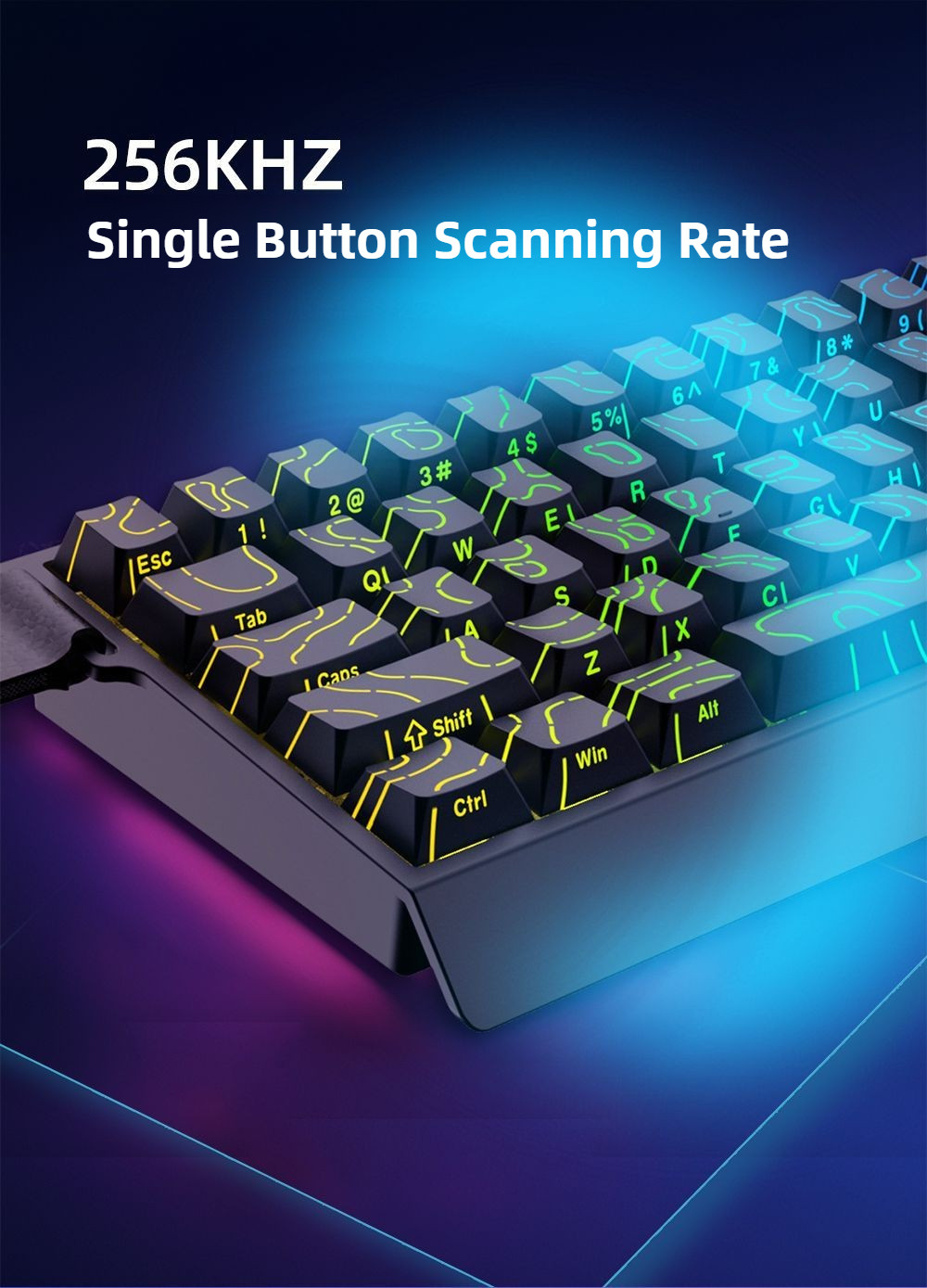 Mercury68 Magnetic Switch Keyboard Wired Hot Swappable 8000Hz Rapid ...