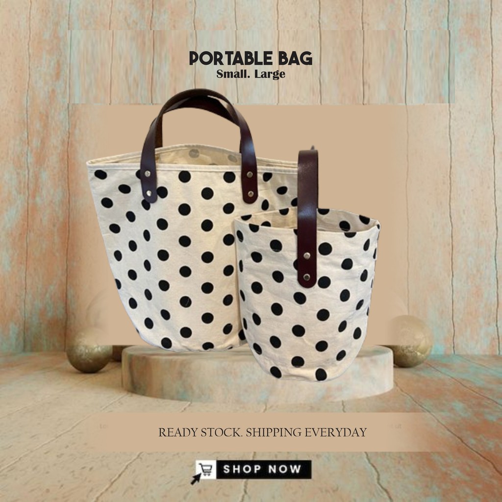 DC Canvas Bag Portable Bucket Bag Fashion Vintage Canvas Small Hand ...