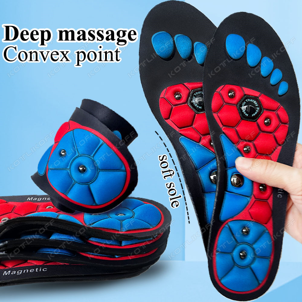 NEW Magnetic Therapy Foot Acupressure Insole Reflexology Pain Relief ...