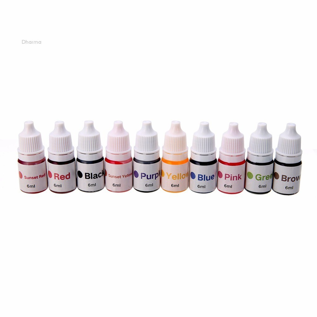 in stock Dharma New 10 Colors 6ML Dyes Soap Making Coloring Set ...