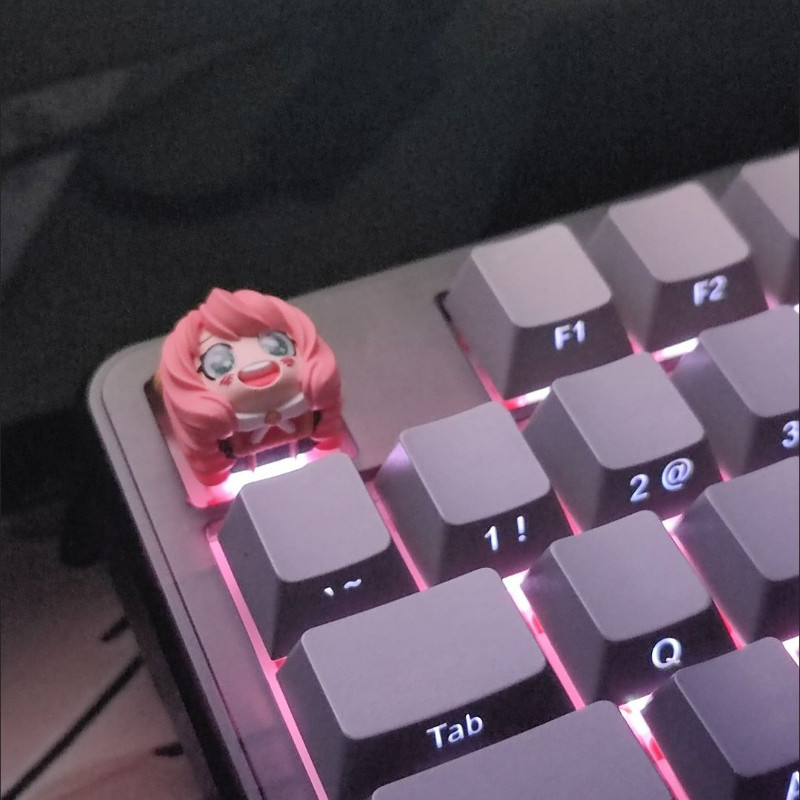 Anya Keycap 3D Creative Cute Cartoon MX Switch Resin Keycaps DIY ...
