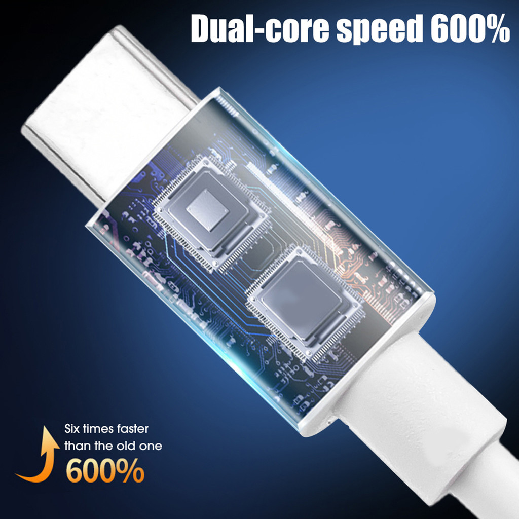 Short Type C To USB C Cable Fast Charging - Dual USB Type-C Quick ...