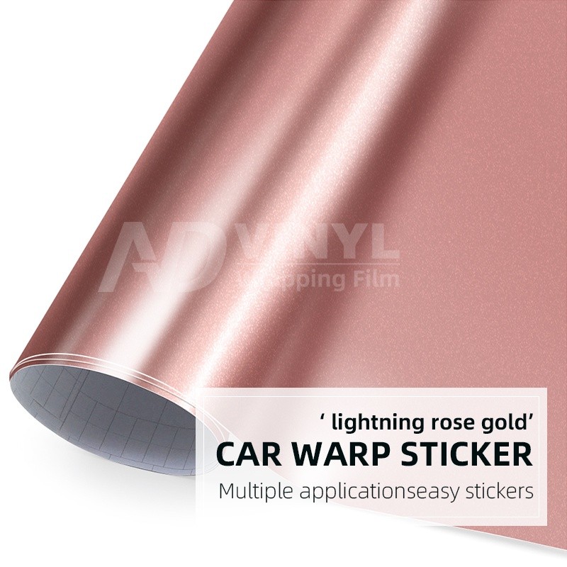 in stock Premium Metallic Rose Gold Satin Vinyl Wrap Roll Adhesive ...