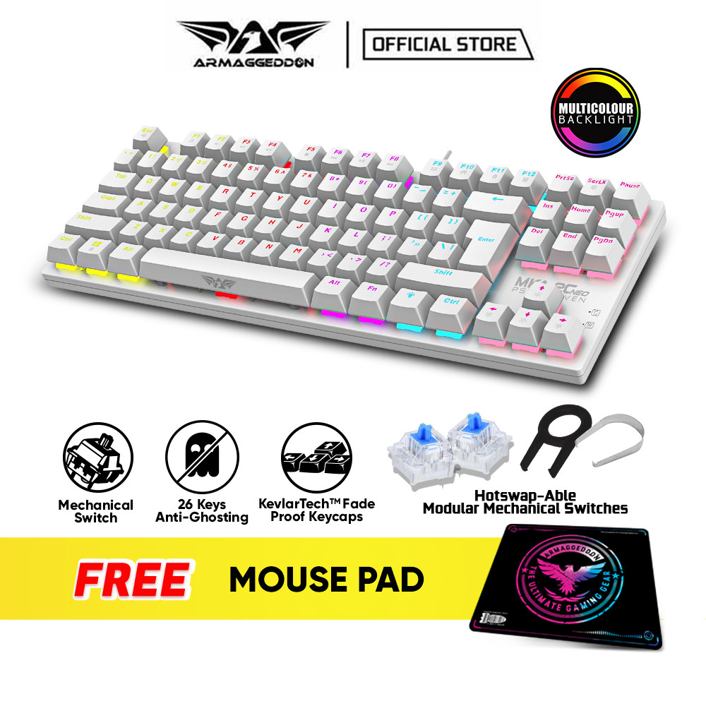 Armaggeddon MKA-2C NEO Psychraven Mechanical Gaming Keyboard Hotswap ...