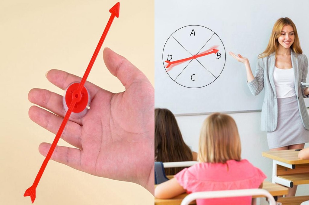 Red Arrow Spinner Teacher Arrow Spinner Fun Family Game Night Spinner ...