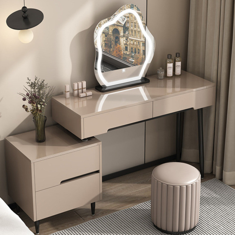 Nordic Integrated Dressing Table Solid Wood Dressing Table Bedside ...