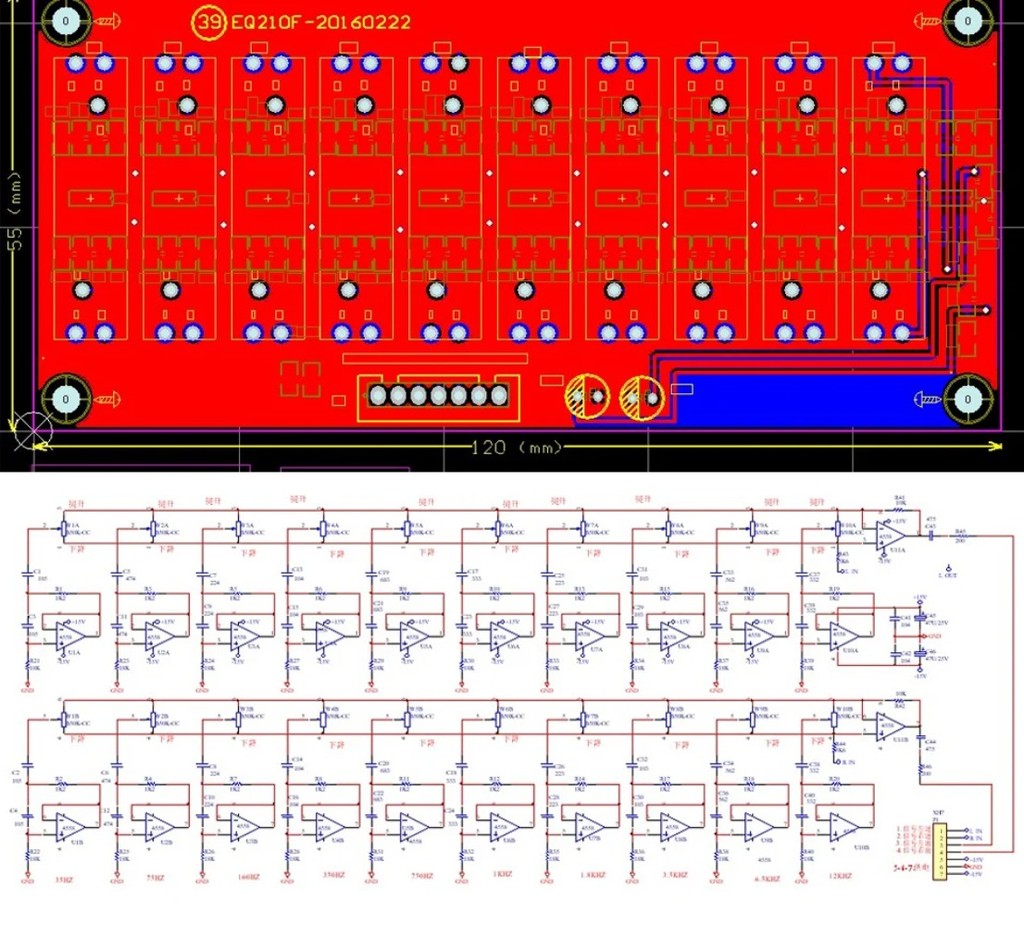EQ Equalizer Board Stage Professional Tone Preamplifier Amplifier ...