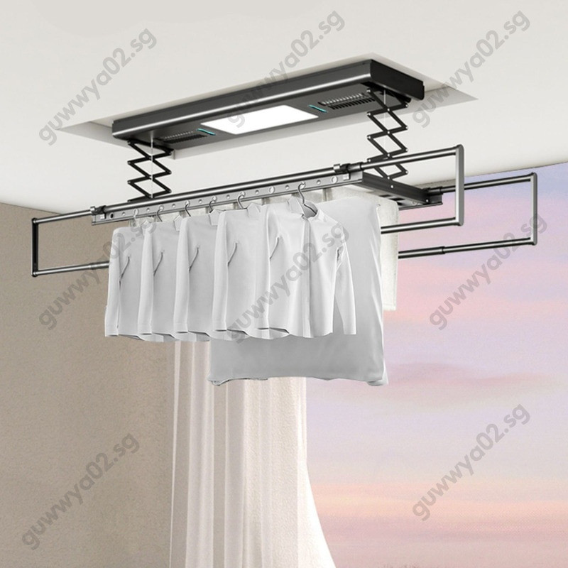 Electric Clothes Drying Rack Aremote Control Lifting Balcony ...