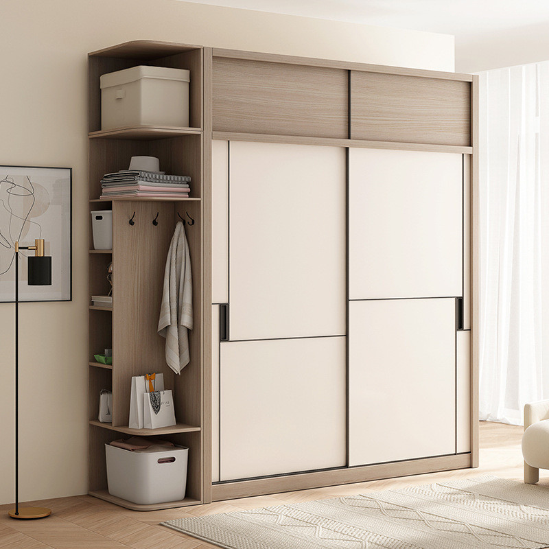 Wooden Moon Bedroom Wardrobe Modern Simple Board Combination Wardrobe ...