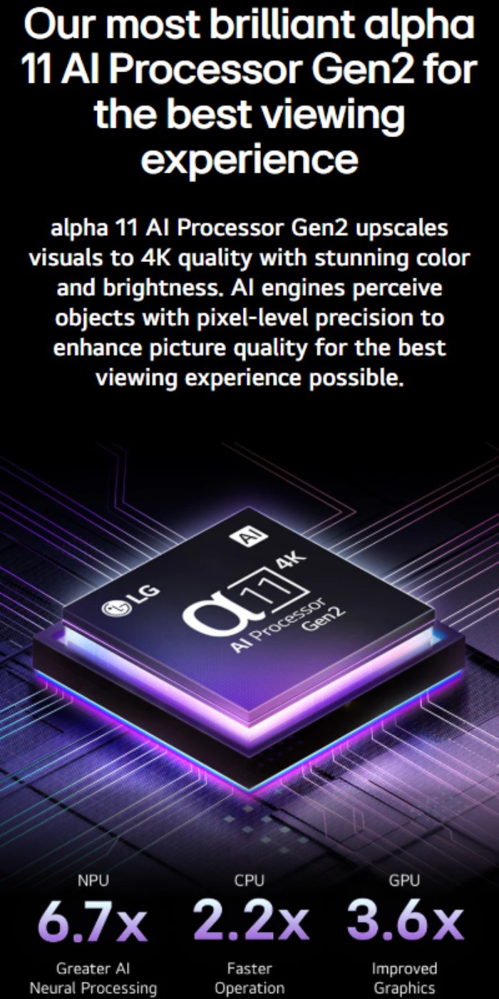 [New] LG OLED evo AI OLED65G5 65" 4K Smart TV (2025) | α11 AI Processor Gen2 | Dolby Vision ...