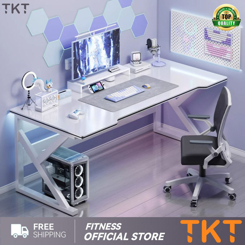 Desk Organiser Computer Table Standing Desk Girls Gaming Table Bedroom ...