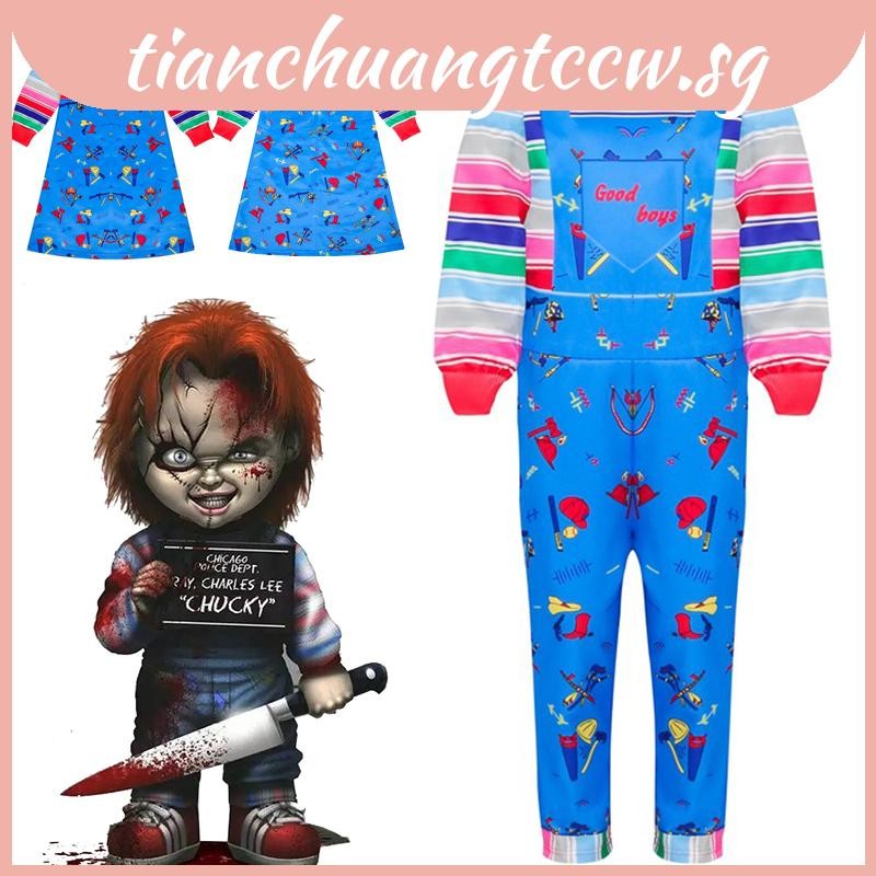 Licensed Play Child's Chucky Costume Halloween Kid Boys Girls Outfit ...