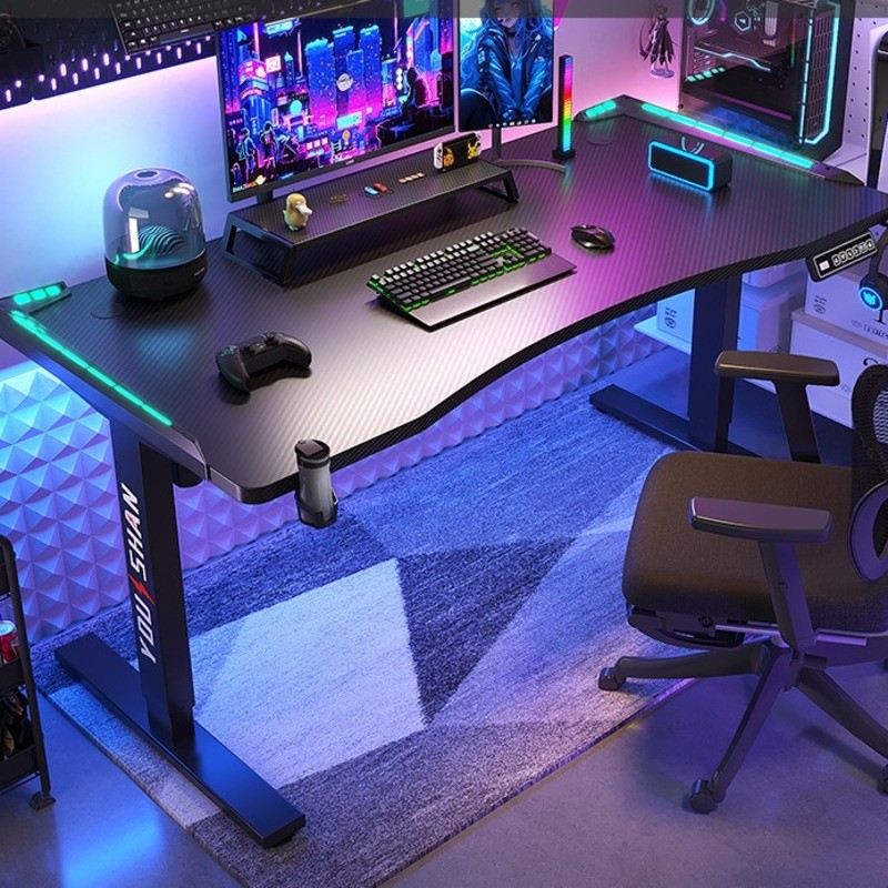 Office Table Lifting Table Electric Intelligent Computer Desk Bedroom ...