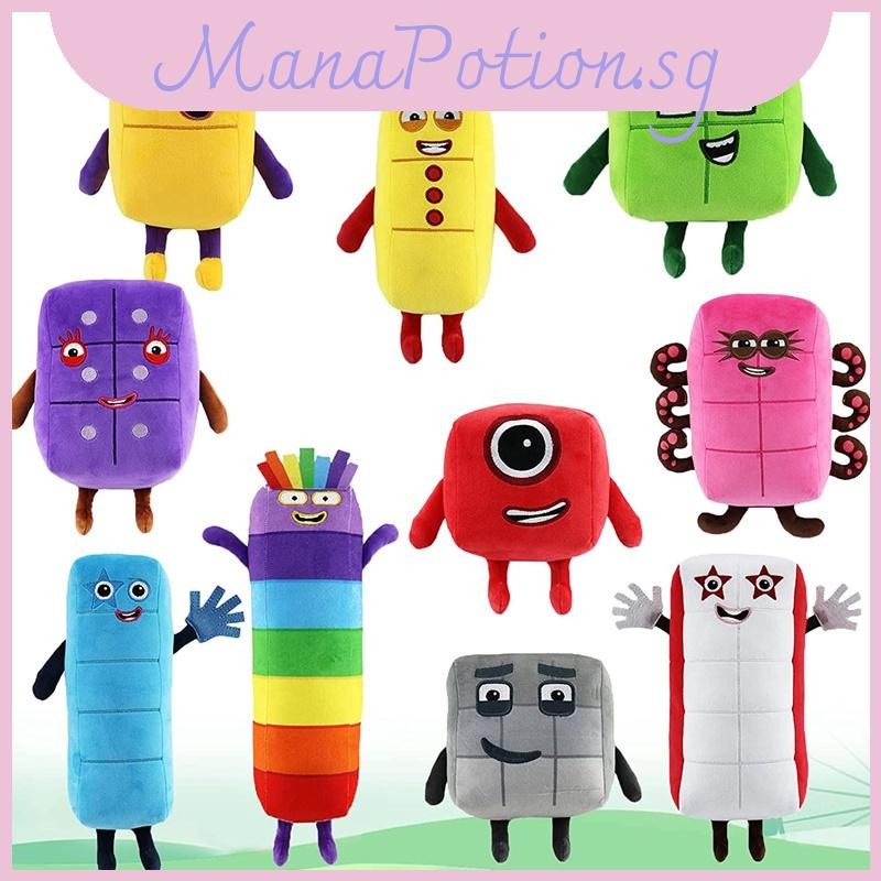 Cute Cartoon Numberblocks Plush Doll Educational Stuffed Toys Number ...