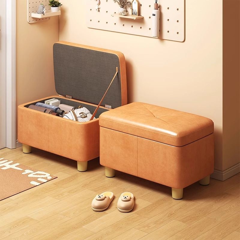 Entry-level Shoe-changing Stool At The Door, Storage And Storage Stool ...